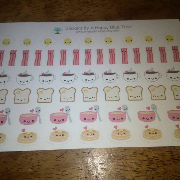 Happy Deluxe Breakfast Reminder Tracker Erin Condren Life Planner Mambi ...