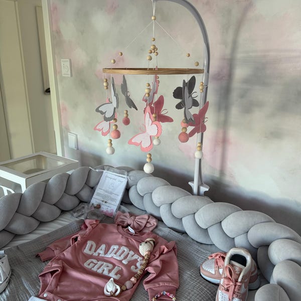 Wooden Round Hoops for Baby Crib Mobile Rings Circle Wooden Mobile ...