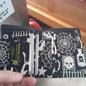 Vegan Chain Wallet Blood Splatter Horror Wallet Black - Etsy