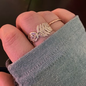 Hemlock Tree Branch Ring, Sterling Silver Ring, Branch Ring, Pine ...