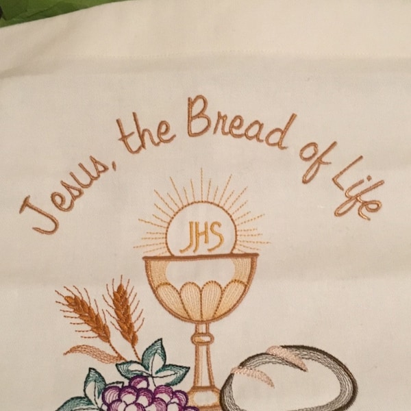 Personalized First Communion Banner With Chalice, Bread, Wheat and ...