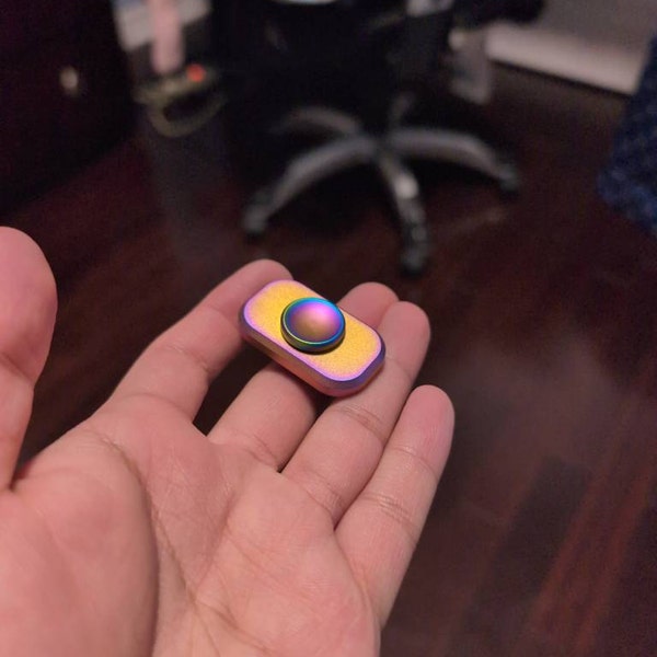 EDC Small Dual Bar Brass Fidget Spinner - Etsy