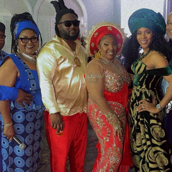 Women George Lace, George Lace Styles, Bridal Outfit, Igbo Traditional ...