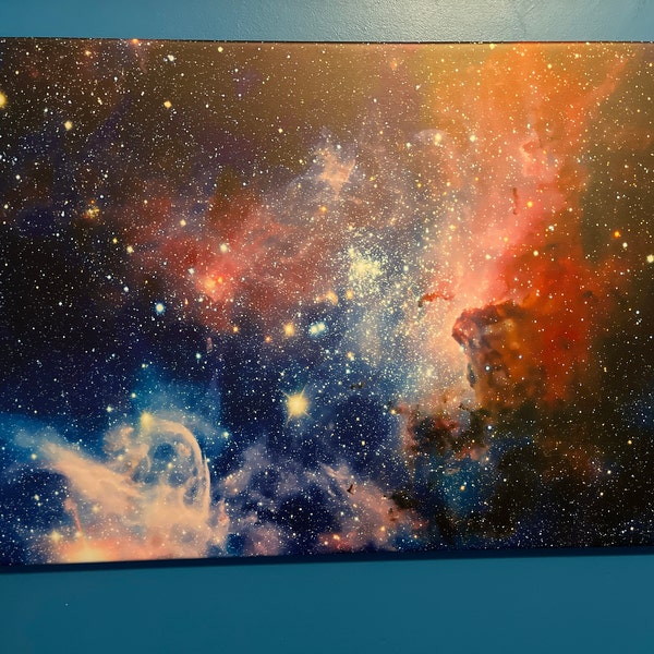 Stunning Nebula Canvas Wall Art Design| Poster Print Decor for Home ...