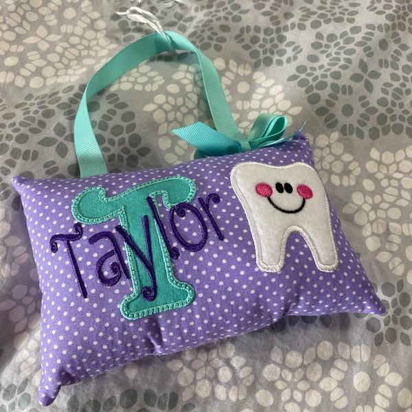 Light Purple Teal Personalized Tooth Pillow - Etsy