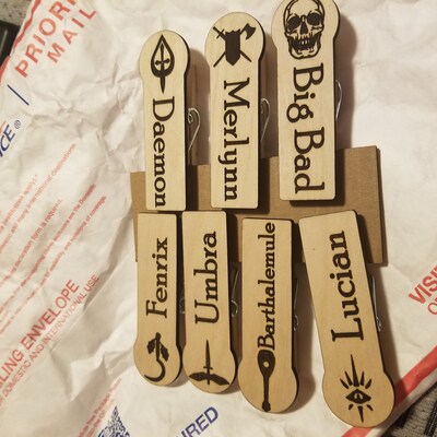 Custom RPG Player Initiative Trackers Clip-on Name Tags for Player ...