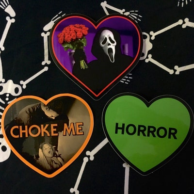 Horror Heart Die Cut Sticker - Etsy