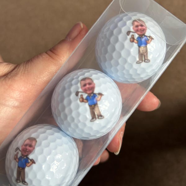 Portrait on Golf Ball, Portrait From Photo, Funny Golf Balls ...
