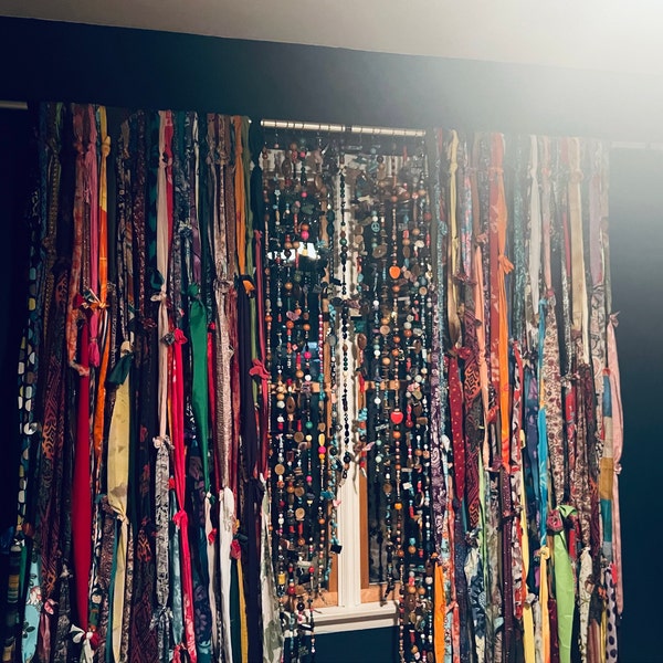 Bohemian Rag Chop Valance - Etsy