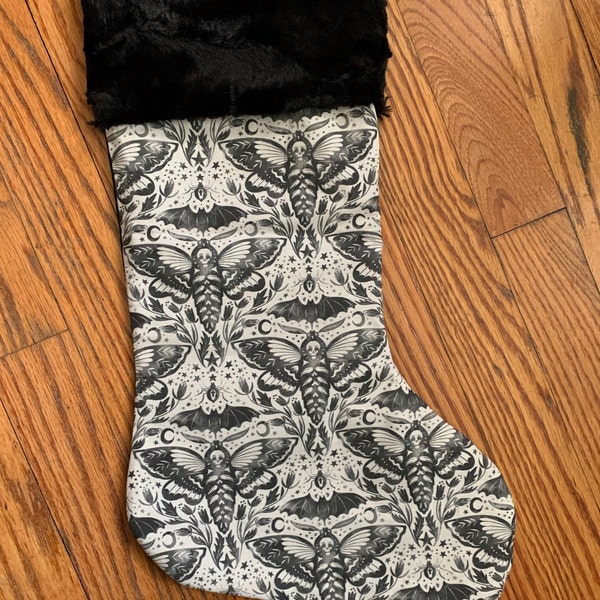 Spooky Christmas Stocking, Goth Christmas Stocking, Gothmas Stocking ...