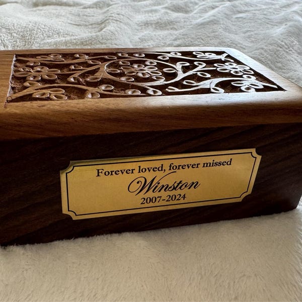 Brass Name Plate Engraved Brushed, Pet Memorial Plate, Plaque, Custom ...