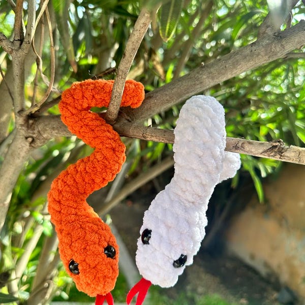 Baby Garden Snake Crochet Pattern PDF - Amigurumi Pattern, Animals ...