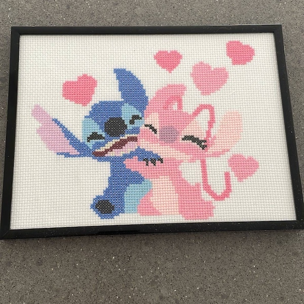 Lilo and Stitch Cross Stitch PDF Pattern Easy for Beginner Cute Design ...