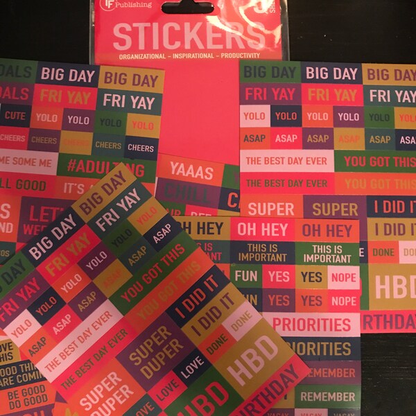 In Any Event - Planning Sticker Pack -- for Calendars, Planners ...