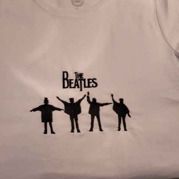 Beatles Embroidery Design the Beatles Silhouette Embroidery Pattern the ...