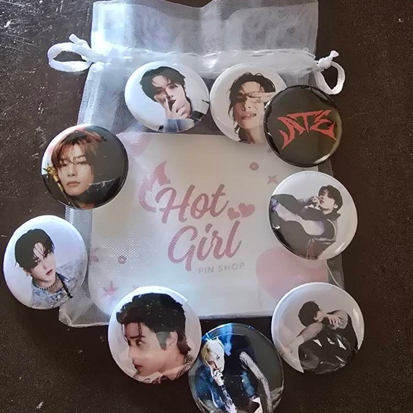 Stray Kids ATE 1" 25mm Mini Button Pin Set | K-pop | STAY | Kpop ...