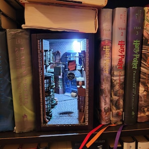 Booknook Chamber of Secrets Magic Book Nook Library Decor Miniature ...