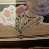 Floral Book Sticker / Open Book Sticker / Reading Sticker / Book ...