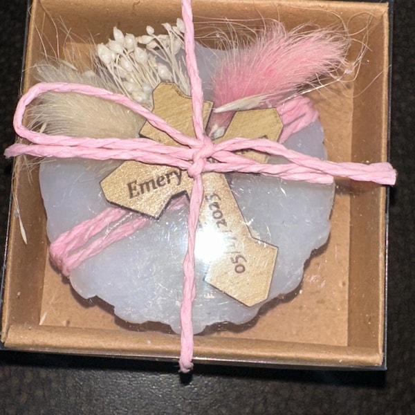 Handmade Baptism Scented Soap Favors, First Communion Soap Favors, Baby ...