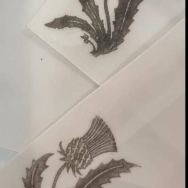 Thistle Rubber Stamp, Scottish Thistle Stamp, Small Wildflower Stamp - Etsy