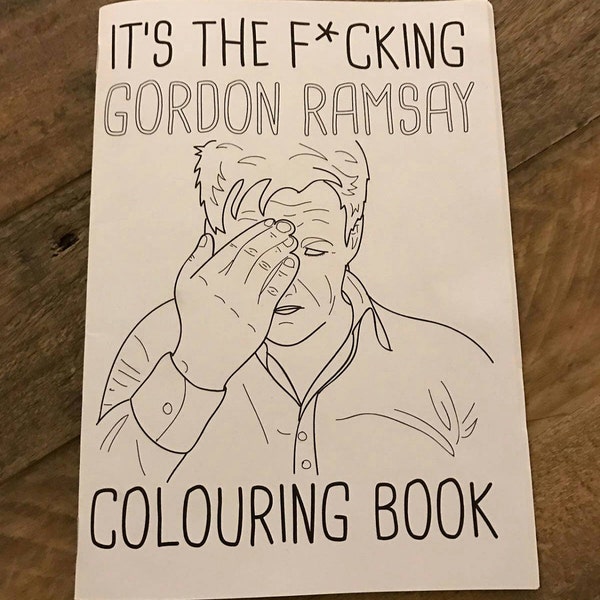 Gordon Ramsay Colouring Book - Etsy