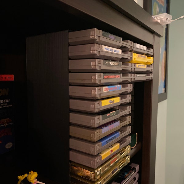 2 Rows - Rack Display for NES Nintendo Entertainment System Games ...