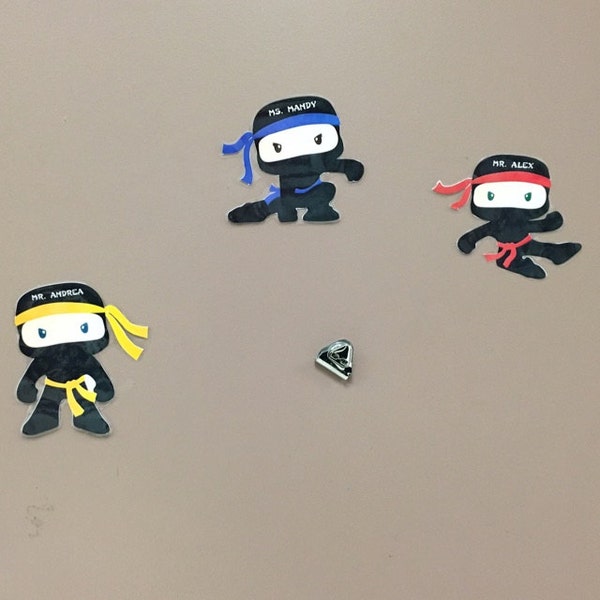 Ninja Clipart -personal and Limited Commercial- Cute Boy Ninjas With No ...
