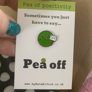 A Little Blob of Happiness Enamel Pin, Cute Pink Blob, Positive Enamel ...