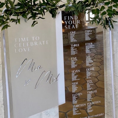 Wedding Seating Chart and Welcome Sign Pack Wedding Welcome Sign ...