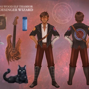 Dnd Character Reference Sheet Commissions - Etsy