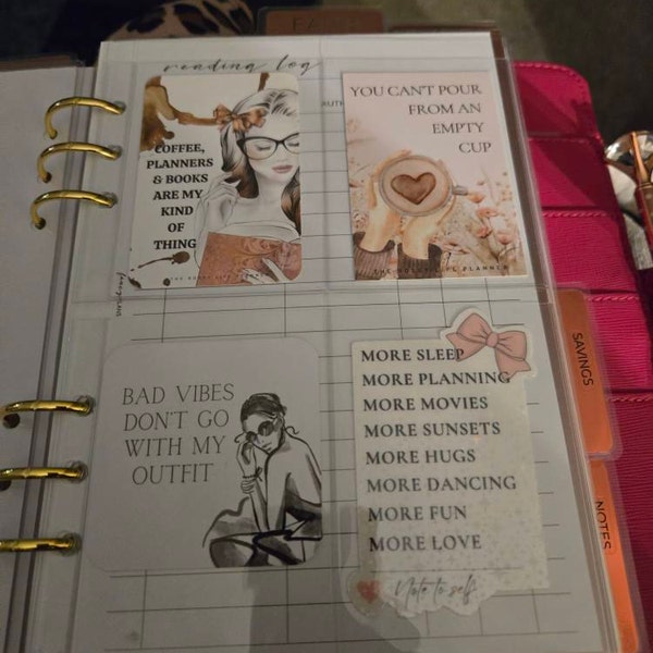 Set of 3 Planner Information Journaling Cards for All Planners Medical ...