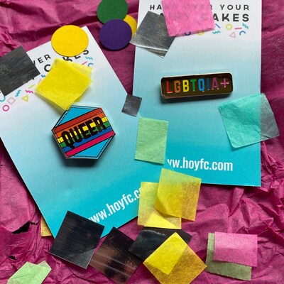 Queer Rainbow Enamel Pin LGBTQ Pin Queer Pin Pride Hard - Etsy