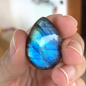 Leland Blue Cabochon...pear Cabochon...34x26x5 Mm...38 Cts...al3249 - Etsy