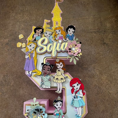 Princess Cake Topper Shaker, Cake Topper, Birthday, Party Decor, Party ...