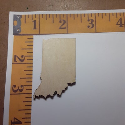 Unfinished Wooden Indiana Shape State Craft From 1 up to 46 DIY - Etsy