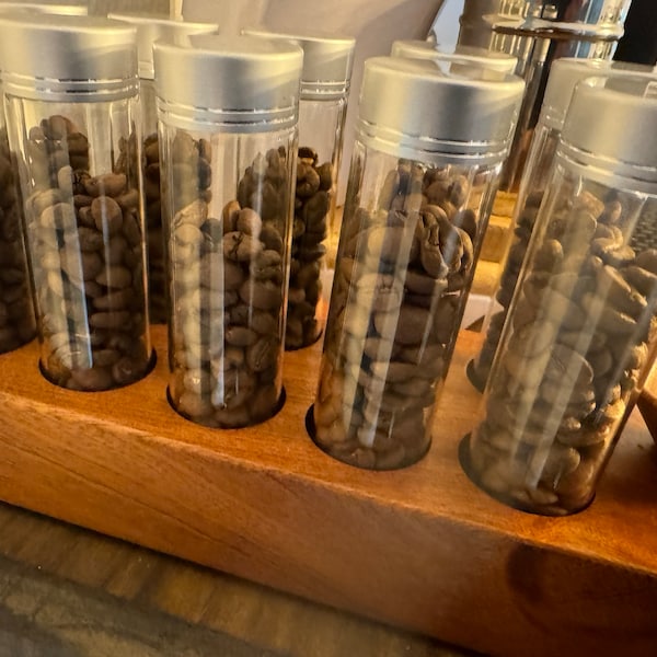 Single Dose Coffee Bean Storage Tubes Coffee Bean Cellar 10 Pcs Dosing ...