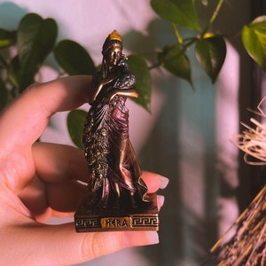 Vintage Athena Mini Statue Small Hand-painted Ancient Greek - Etsy