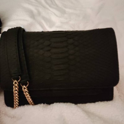 Snakeskin Purse Python Crossbody Bag Python Purse Multicolor Purse ...