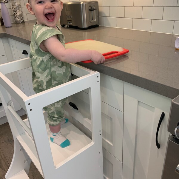 Learning Stand, Learning Kitchen Tower, Montessori Tower, Children's ...