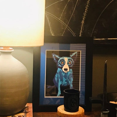 George Rodrigue Blue Dog Absolut Vodka Print Ad absolut Rodrigue matted ...