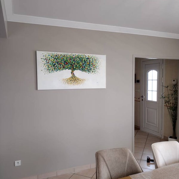 Original Phoenix Oil Painting on Canvas, Phoenix Bird Abstract Painting ...