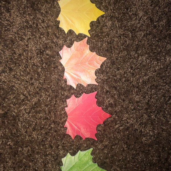 Thankful Tree Leaf Shaped Sticky Notes - Red - Etsy