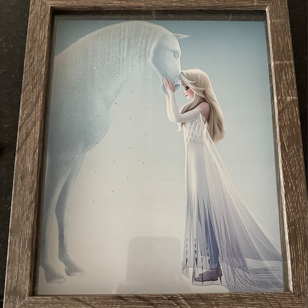 Disney's Elsa and Nokk From Frozen 2 With LED String Lights - Etsy