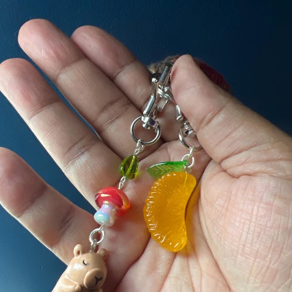 Kawaii Squishy Plush Animal Keychains/phone Charms (hand-made) - Etsy