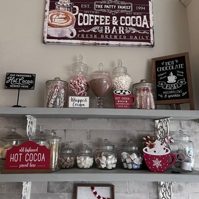 Custom Coffee Bar Sign, Family Name Sign, Family Coffee Co Sign ...