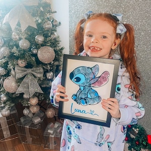 Stitch Paper Flower Shadow Box Wall Decor Flower Box Personalized Gift ...