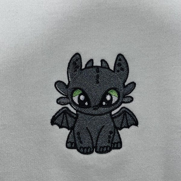 Toothless Dragon Couple Embroidery Design,embroidery Couple,embroidery ...