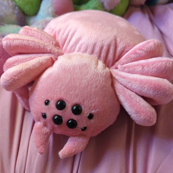 Pink Plush Spider Tarantula, Cute Soft Spider, Stuffed Spider Toy ...