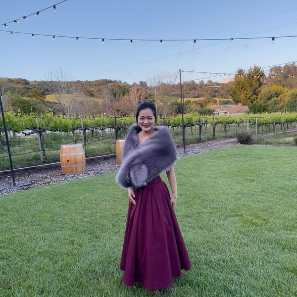 Honey Brown Faux Fur Bridal Wrap, Wedding Fur Shrug, Fur Wrap, Bridal ...