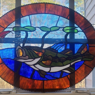 Goldfox Artistry, Stained Glass Pattern, Walleye in the Weeds, PDF ...